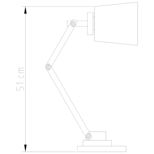 ABAJUR ARTICULADO MADEIRA | GOLDEN-ART M753MD - Belluce