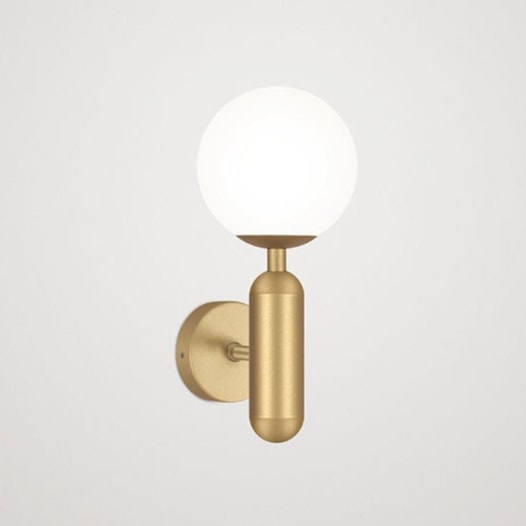 ARANDELA CAPSULE SMALL 26X18X9CM METAL E VIDRO | TKS 1670 - Belluce