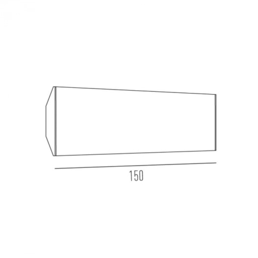 ARANDELA LED SERENA INTERNO ALUMÍNIO IRC 90 7W 2700K | INTERLIGHT 4151-S - Belluce