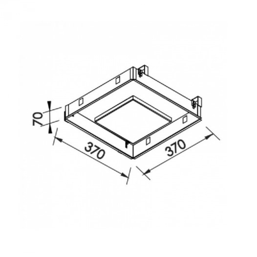 EMBUTIDO NEW PICTURE LED 8,4W 3000K 127/220V 37X37X7CM | NEWLINE ...