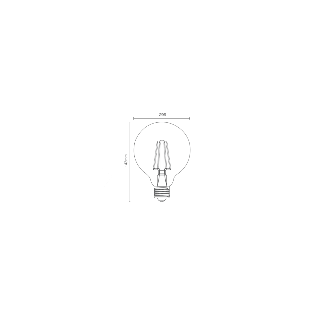 LÂMPADA BALLOON FILAMENTO RETRÔ 4W 2400K BIVOLT | ROMALUX 70279/70264 ...