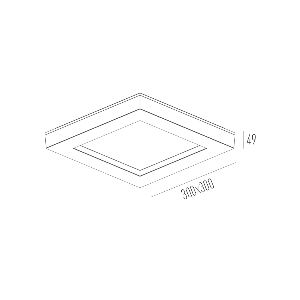 LUMINÁRIA DE EMBUTIR LED QUADRADO BIVOLT BRANCO 21W 4000K | INTERLIGHT IL-IN02-N - Belluce