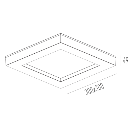 LUMINÁRIA DE EMBUTIR LED QUADRADO BIVOLT BRANCO 31W 4000K | INTERLIGHT ...