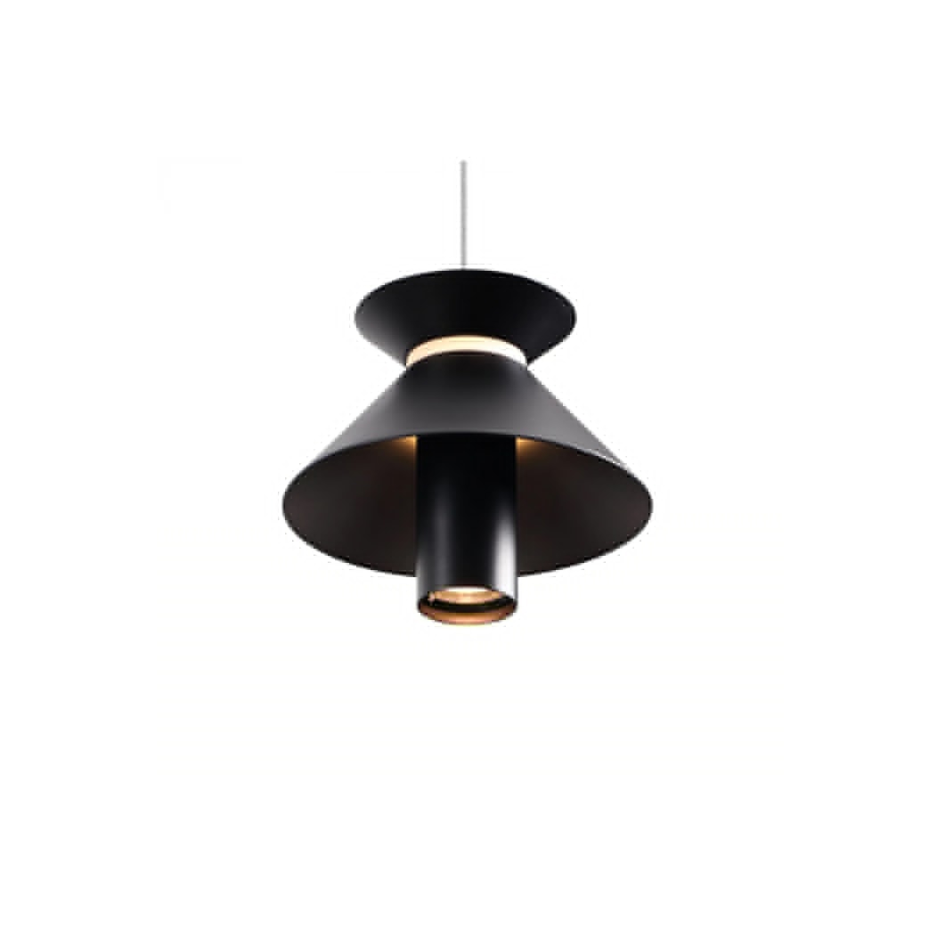 PENDENTE CORDEL PRETO E BRANCO 15X15X13CM 5W + 2W 2700K | BELLA ...