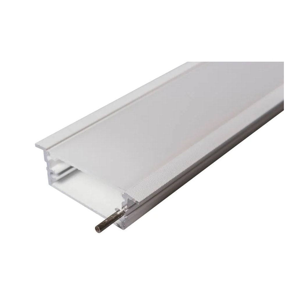 PERFIL DE LED EMBUTIR ROUTE ILUMINAÇÃO DIRETA 100CM 62X1000X20MM ...
