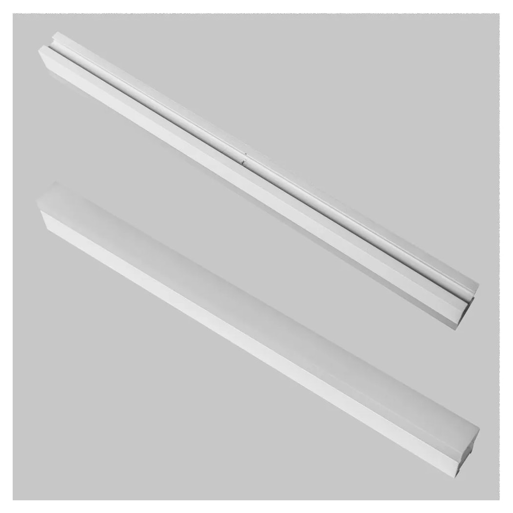 PERFIL DE LED SOBREPOR LINEAR TÊNUE JUNÇÃO TETO/PAREDE 100X100MM ...