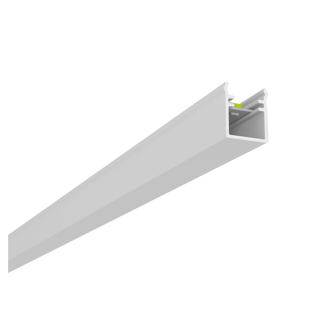 PERFIL DE SOBREPOR LED LINEAR JUNÇÃO TETO-PAREDE 3000K ALUMÍNIO BRANCO ...