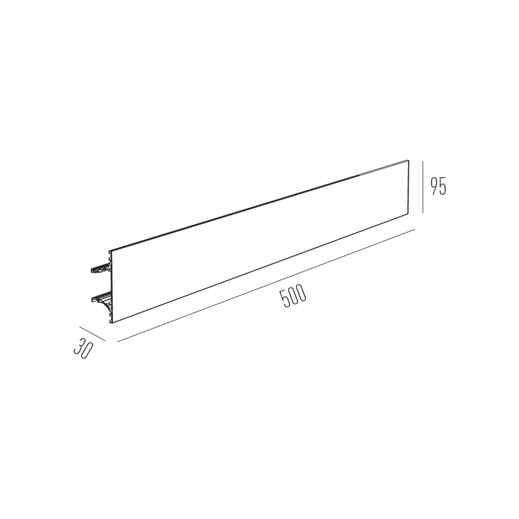 PERFIL DE SOBREPOR SERENA LINEAR ALUMÍNIO | INTERLIGHT ACS.9010 - Belluce