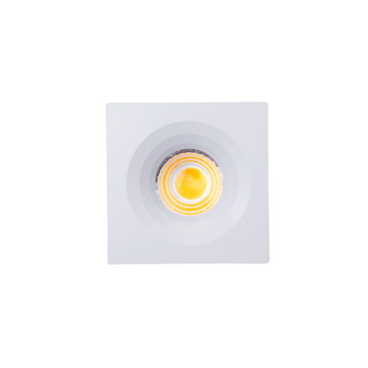 SPOT DE EMBUTIR LED ELYSA QUADRADO MINI 3000K 3W BIVOLT BRANCO ...