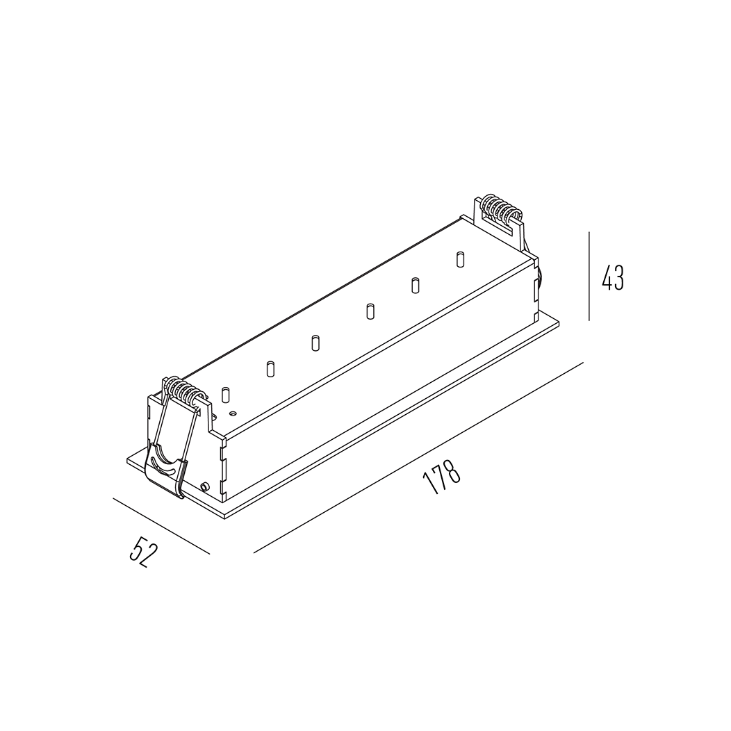 SPOT DE EMBUTIR LED PICCO ORIENTÁVEL RETANGULAR COM BORDA 34° IRC 90 6 FOCOS 4000K 14W BIVOLT ...
