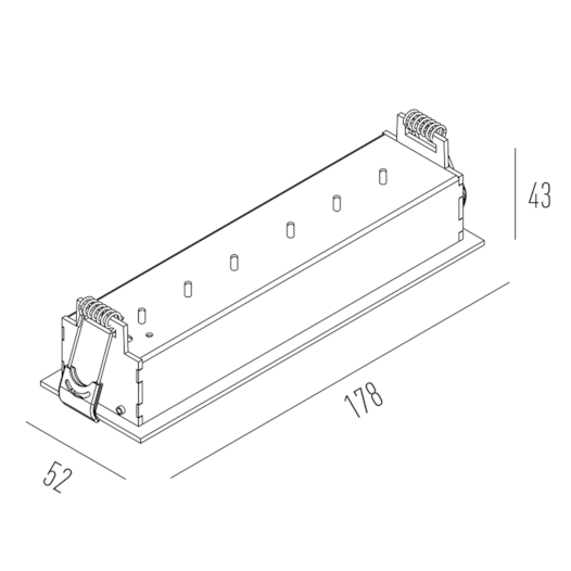 SPOT DE EMBUTIR LED PICCO ORIENTÁVEL RETANGULAR COM BORDA 34° IRC 90 6 FOCOS 4000K 14W BIVOLT ...