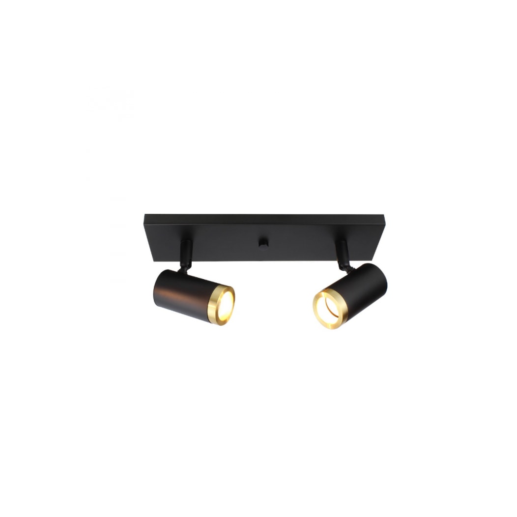 SPOT DE SOBREPOR FOCO DUPLO 10,5X30X8,3CM ALUMÍNIO | SPOTLINE 855/2 ...